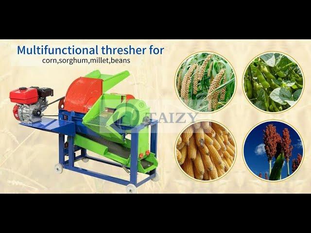 Multifunctional corn thresher for maize, beans, sorghum, millet