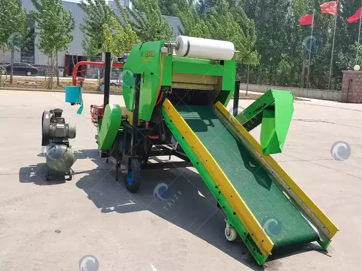 Full-Automatic Silage Baler Machine Forage Baling Equipment