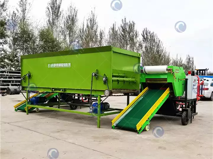 Full-Automatic Silage Baler Machine Forage Baling Equipment