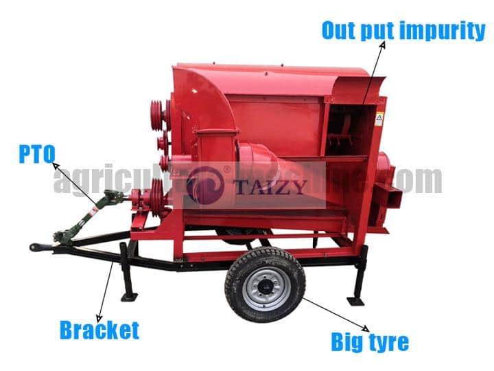 Thresher Machine 5TD-125 For Beans Rice Wheat Corn Sorghum