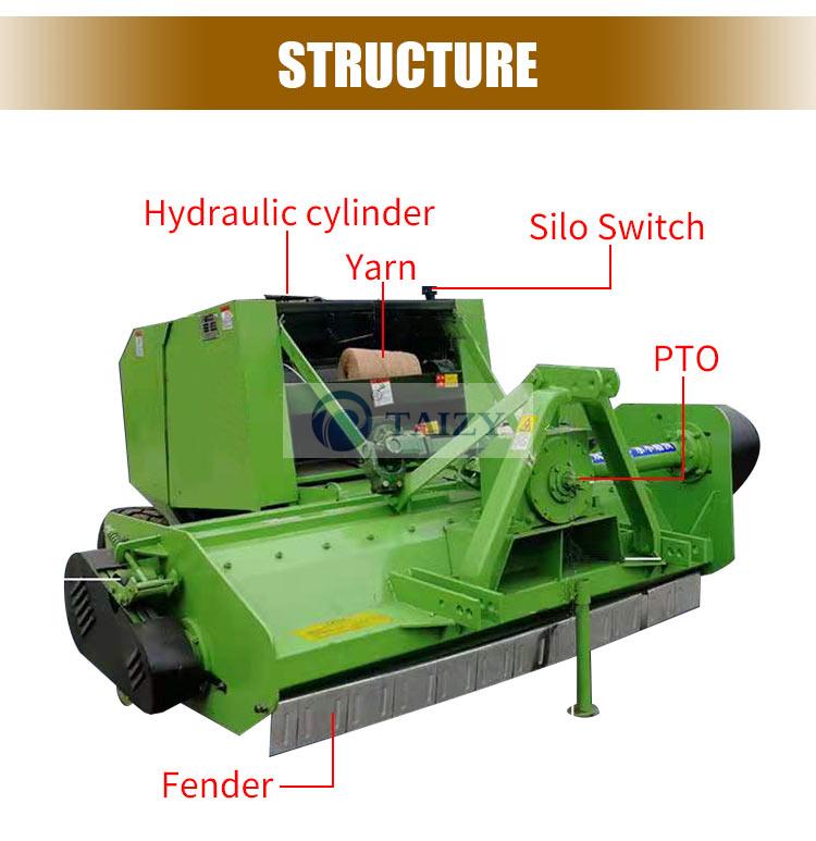 Efficient Round Straw Harvester And Baler Machine For Sale