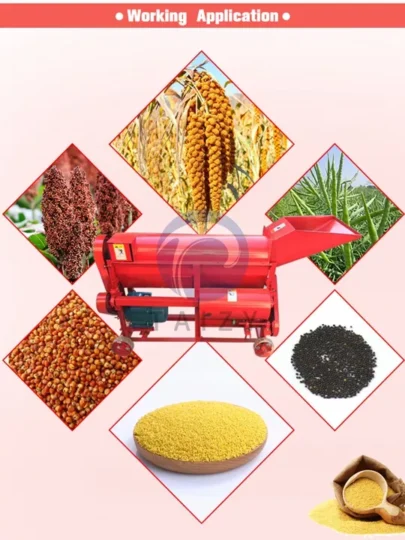 Multi-materials Processable Sorghum Thresher For Sale With Good Price
