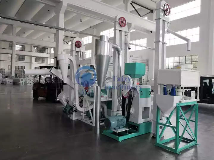 15TPD Quality Rice Mill Production Line With Polisher And White Rice Grader
