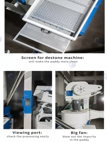 25 And 30TPD Automatic Paddy Milling Line Good Quality White Rice Processing Plant